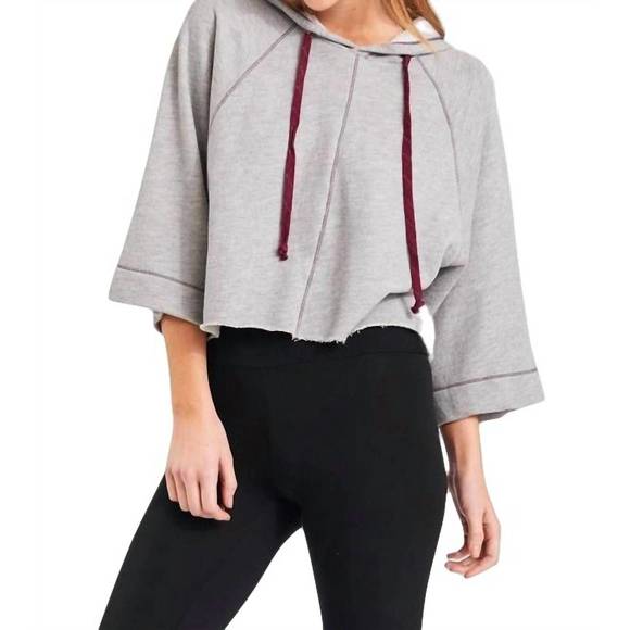 LAmade | Tops | New Lamade Vonn Crop Hoodie In Heather Grey | Poshmark